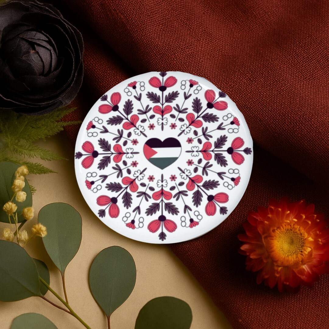 I Stand With Palestine Pin | Free Palestine Badge | Activist Pin for ...