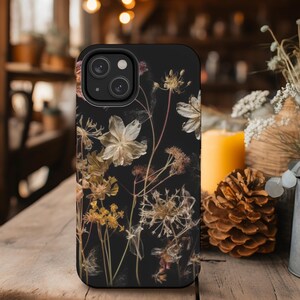 Pressed Flower Phone Case, Tough Cases, iPhone 15 Pro Max, Floral ...