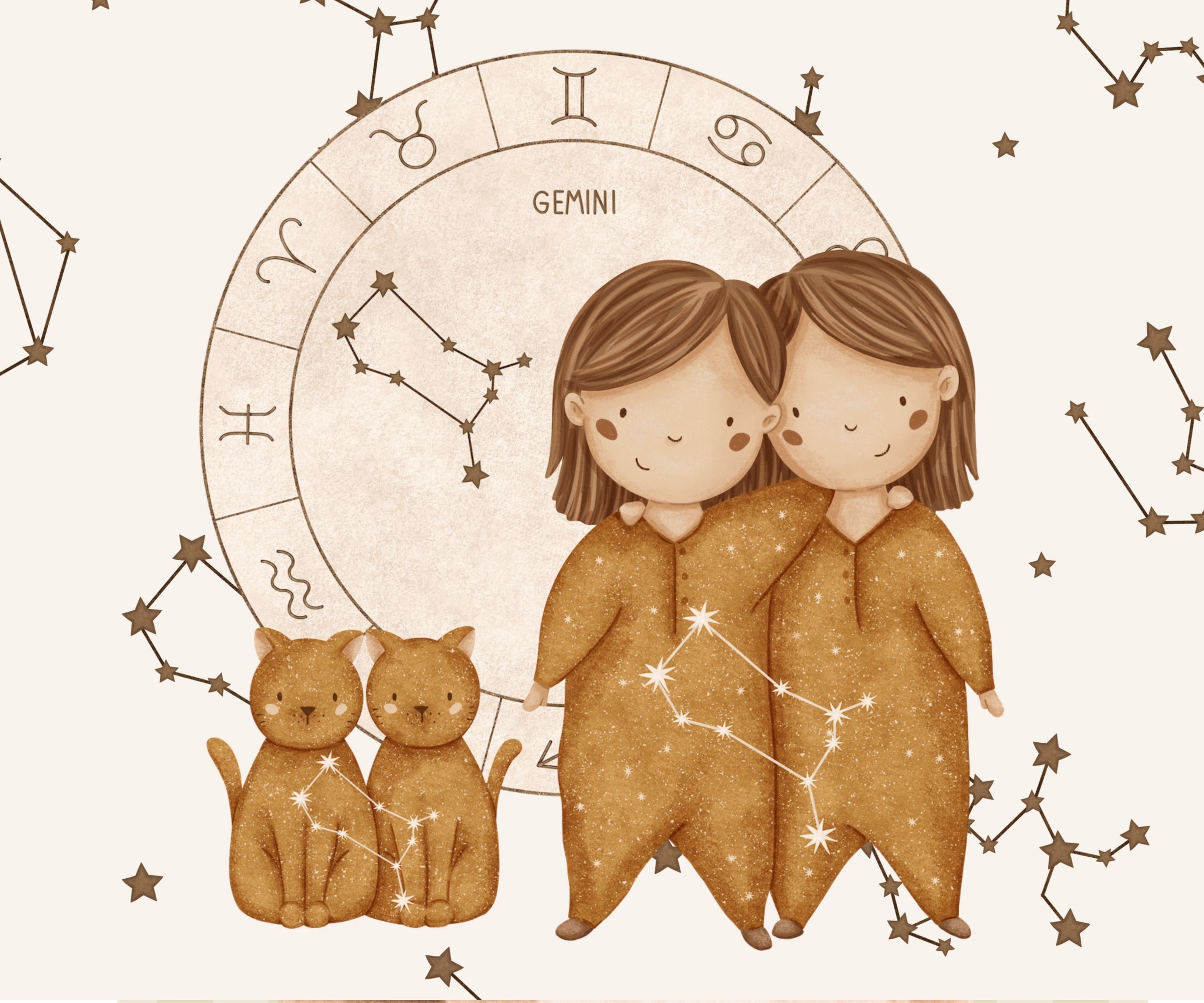 Gemini Baby Blanket | Astrology Plush Blanket | Baby Shower Gift | Moon ...