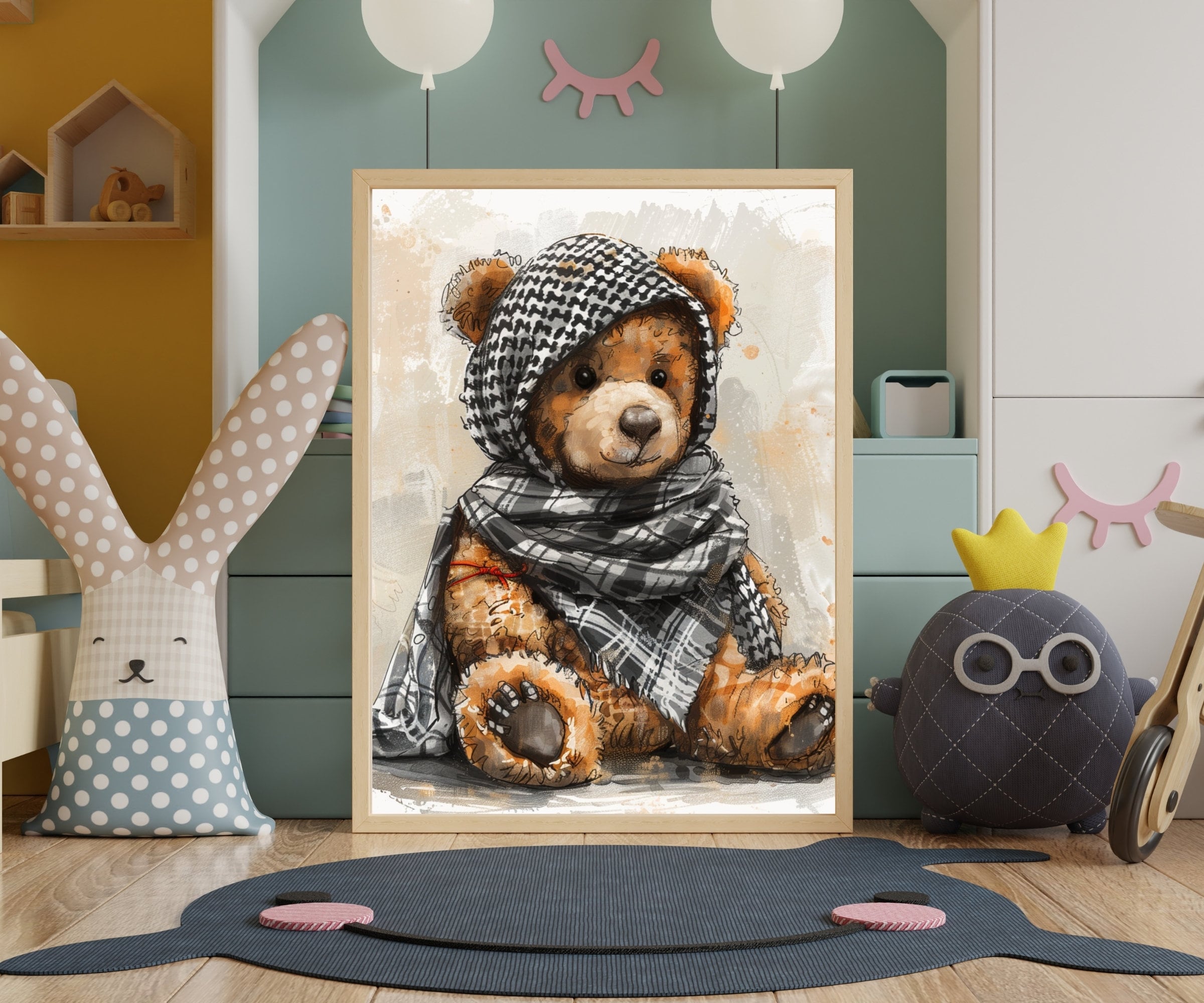 Palestine Wall Art Palestine Wall Decor Palestinian Nursery Palestine ...