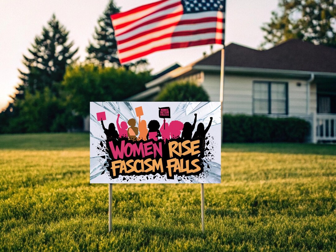 Resist Fascism Yard Sign, Anti Trump Political Statement, Social ...