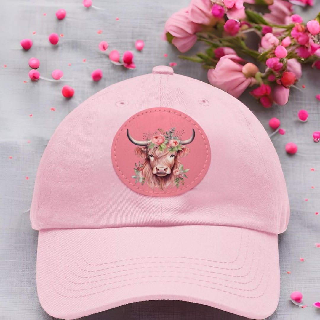 Highland Cow With Trucker Hat | Cow Gift | Unique Hat | Scottish ...
