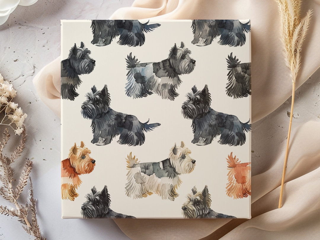 Scottie Dog Wrapping Paper | Holiday Gift Wrap | Christmas Dog Wrapping ...