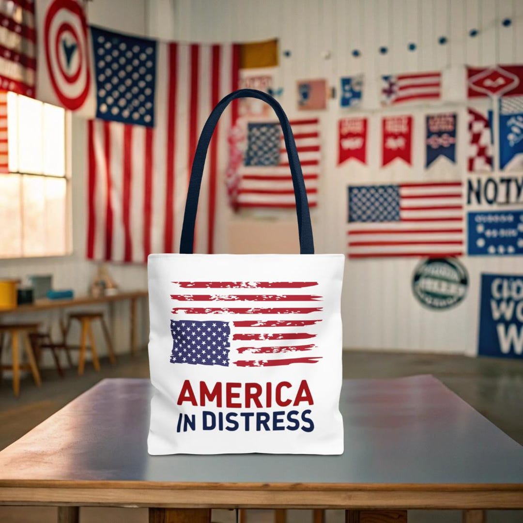 Anti Trump Tote Bag, America in Distress, Shopping Bag, Feminist Gift ...