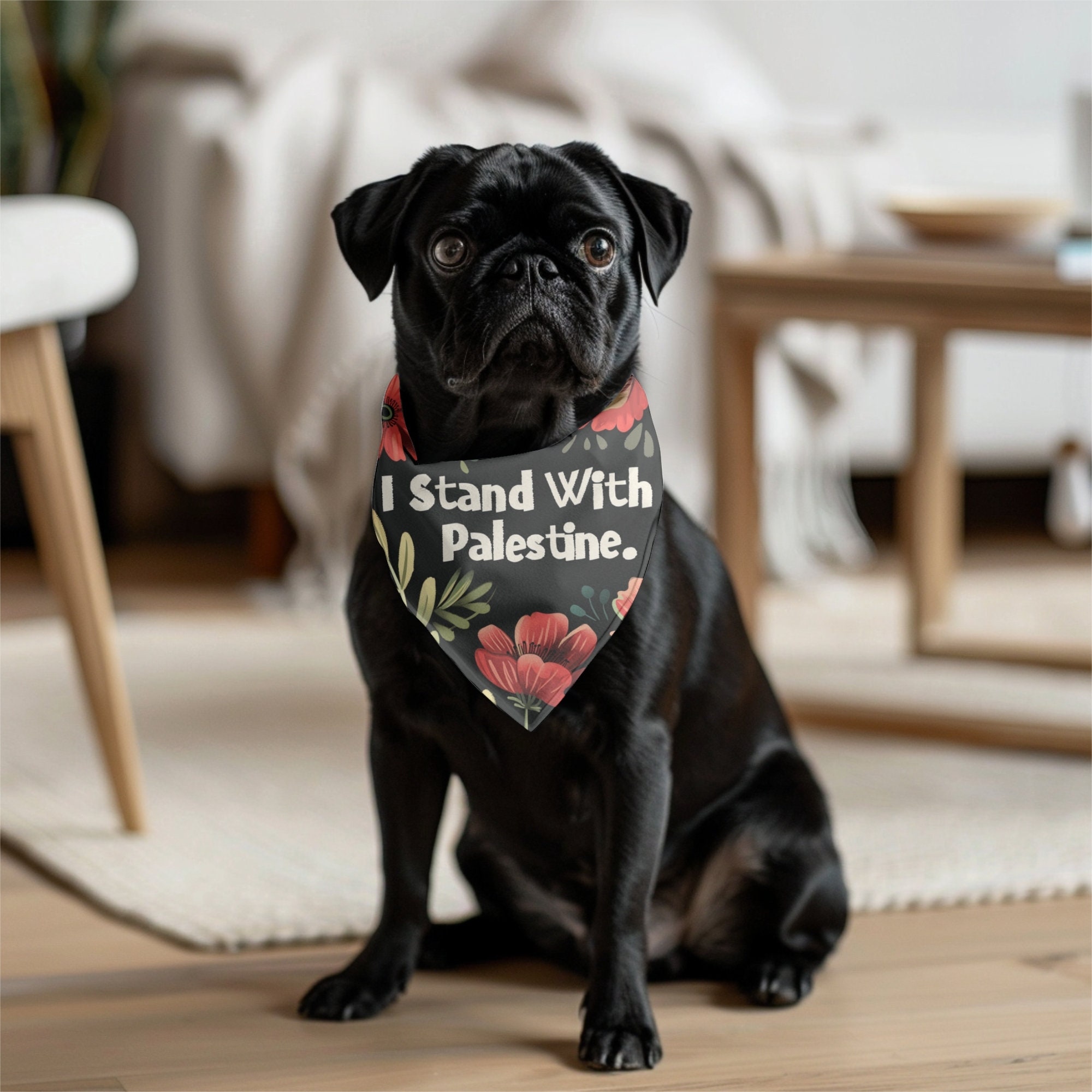 Palestine Scarf for Pets, Palestinian Flag Dog Collar, Pet Bandana ...