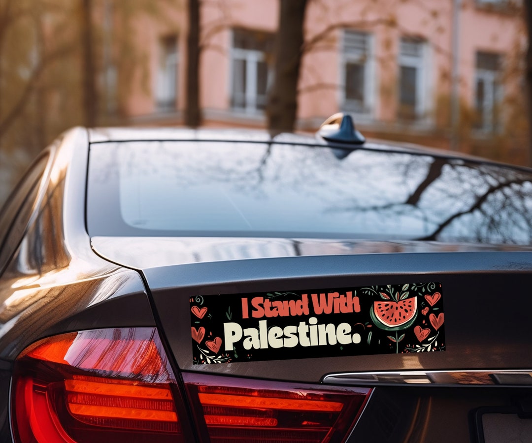 Palestine Watermelon Bumper Sticker | Waterproof Vinyl Sticker | Phone ...