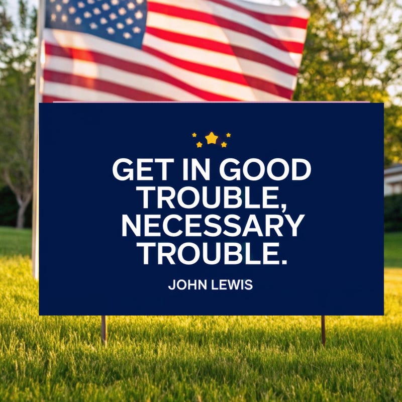 Good Trouble Sign - Etsy