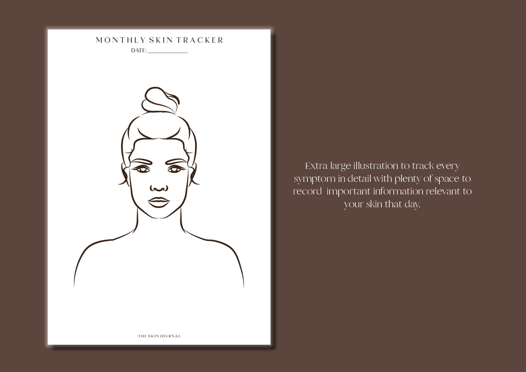 A4 Printable Skin Tracker,skin Journal,acne Tracker,skin Journal for ...