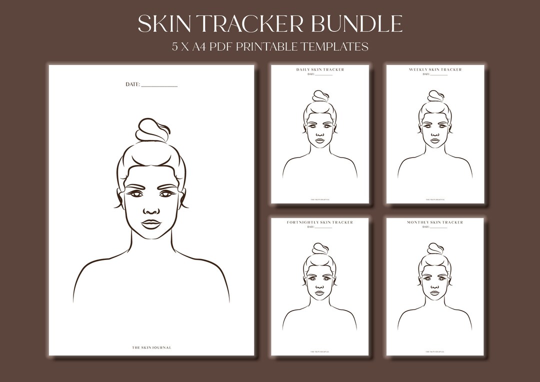 A4 Printable Skin Tracker,skin Journal,acne Tracker,skin Journal for ...