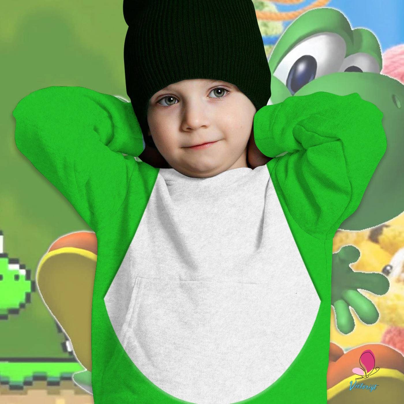 Mario Yoshi Full Over Print Costume Outfit Super Mario Yoshi Etsy