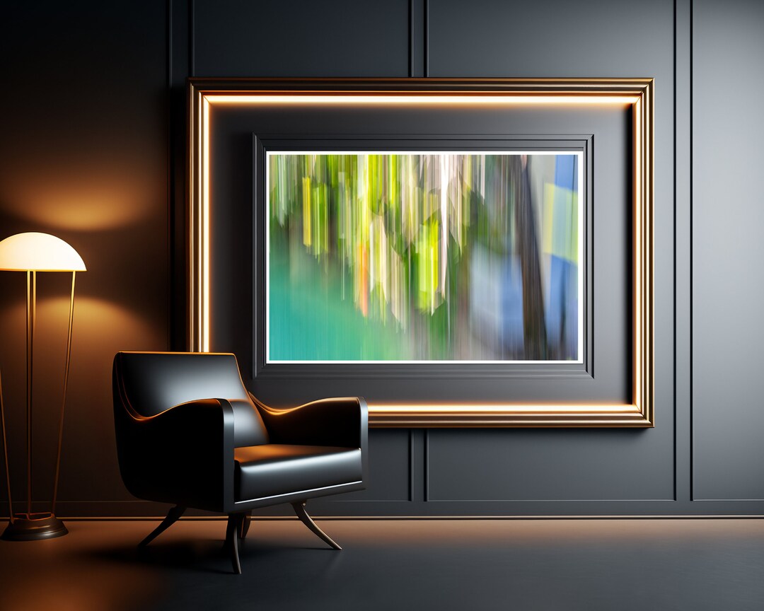 Bottle Brush Wall Art No 1 ICM Abstract Photo Intentional - Etsy