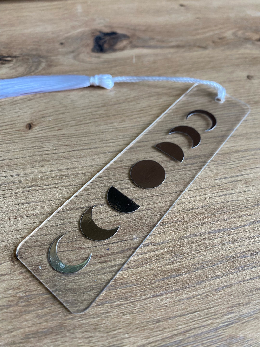 Moon Phase Acrylic Bookmark, Moon Phase Bookmark, Moon Acrylic Bookmark ...