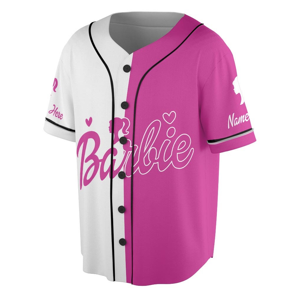 Personalized Barbie Baseball Jersey