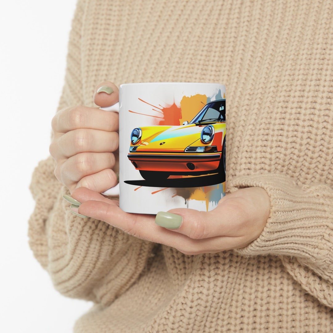 Classic Porsche 911 Coffee Mug: White 11oz Ceramic Cup With - Etsy