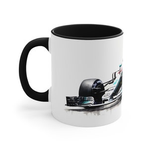 Lewis Hamilton Mercedes Formula 1 Coffee Mug: 11oz Ceramic Cup With ...