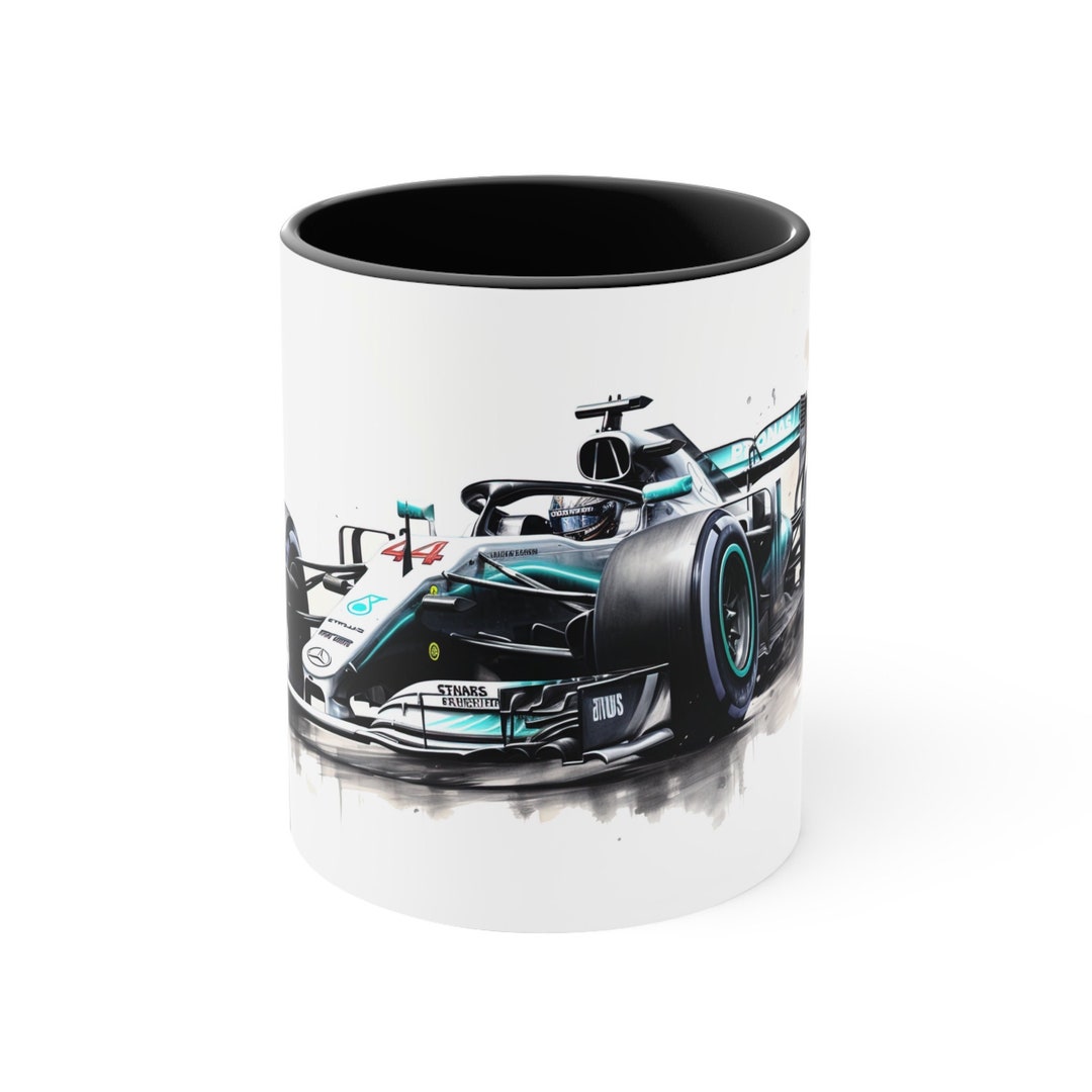 Lewis Hamilton Mercedes Formula 1 Coffee Mug: 11oz Ceramic Cup With ...