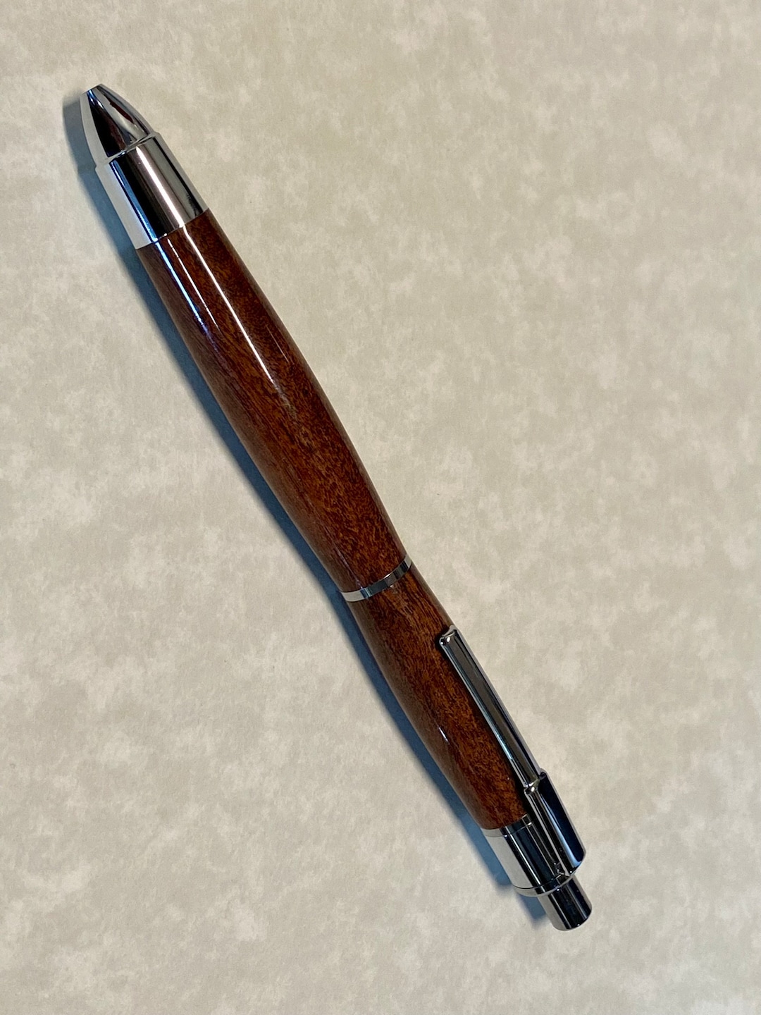 Patagonian Rosewood Ball Point Click Pen - Hand Turned - Etsy