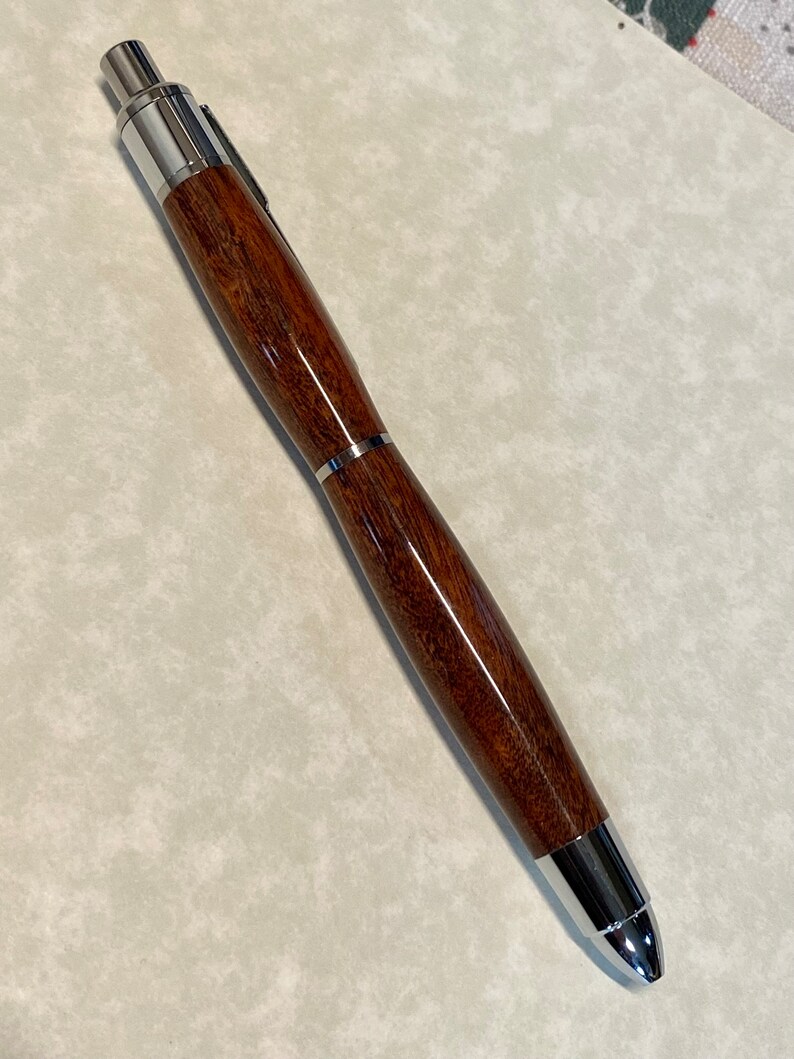 Patagonian Rosewood Ball Point Click Pen - Hand Turned - Etsy