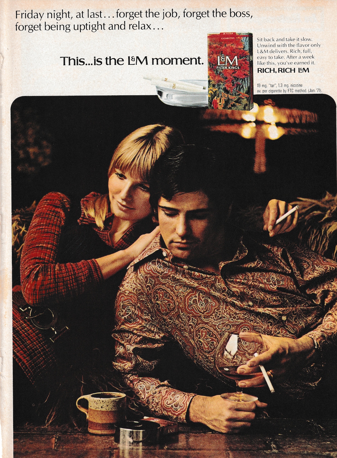 3 L & M Cigarette Magazine Print Ads - Etsy