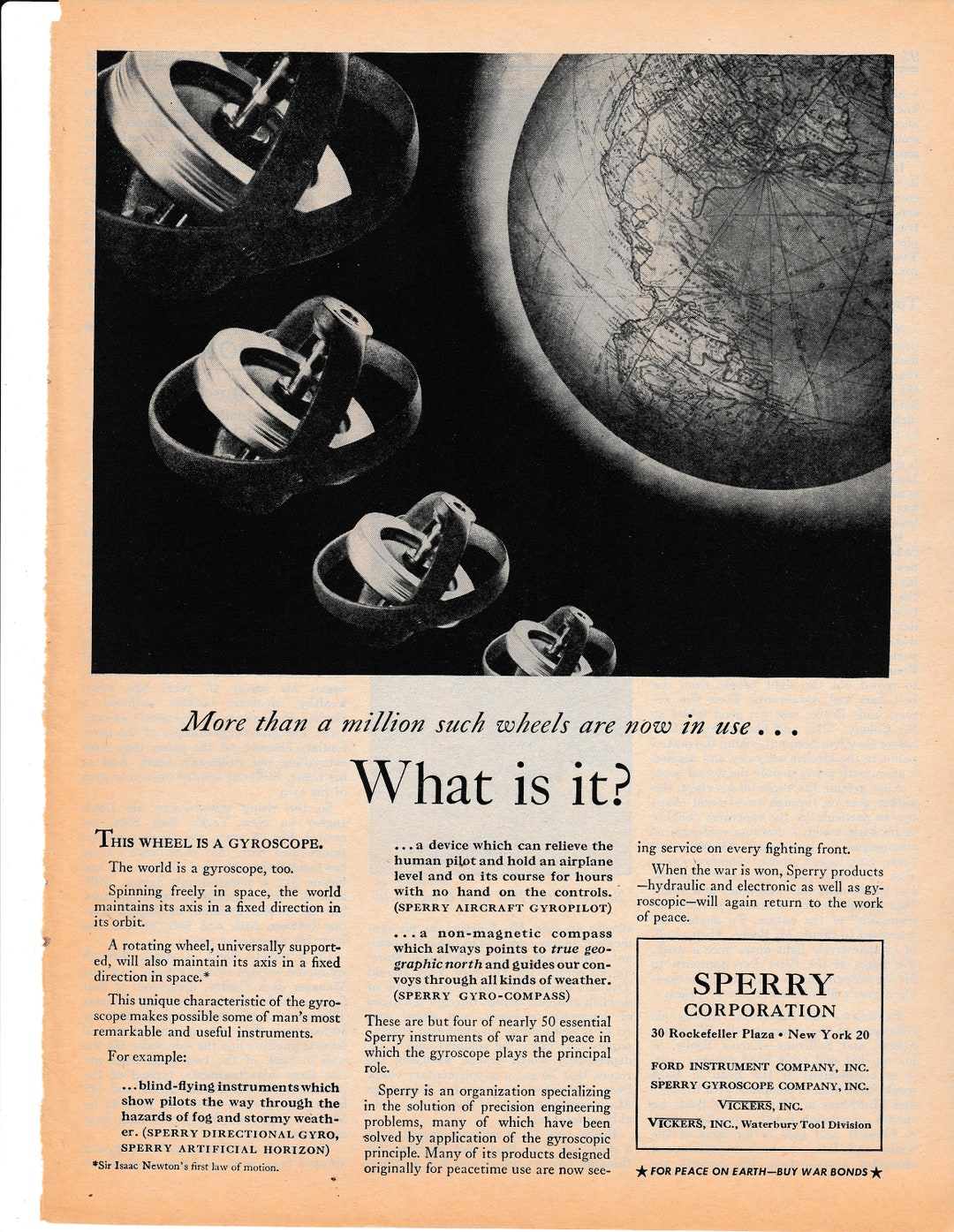 Sperry Corp Print Ad - Etsy