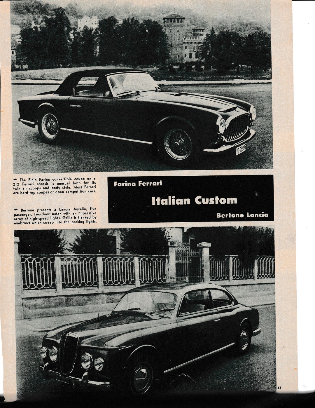 Ferrari Print Ad - Etsy