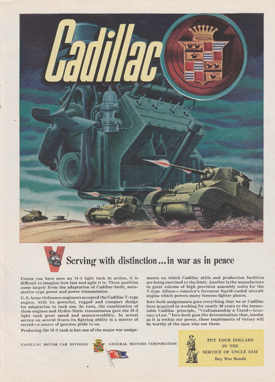 2 1940's Cadillac Print Ads - Etsy
