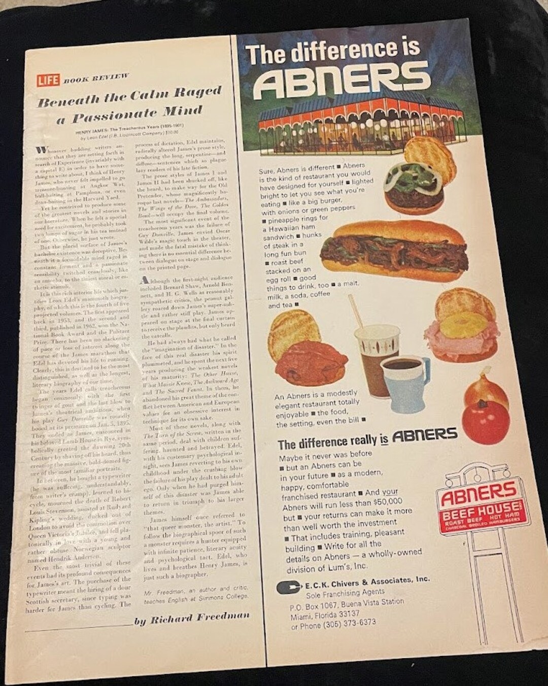 Abners Beefhouse Ad - Etsy