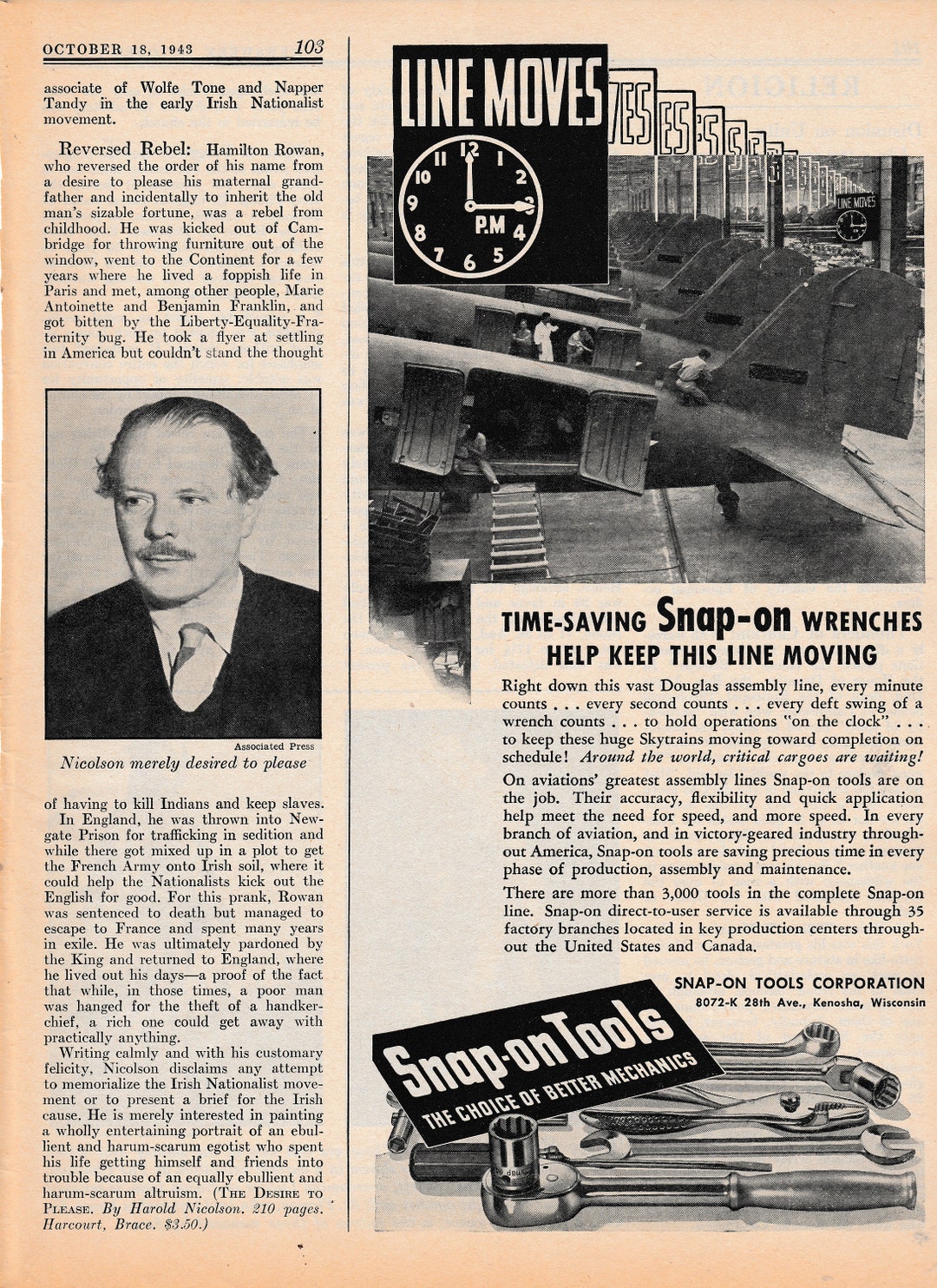 Snap on Tools Print Ad - Etsy