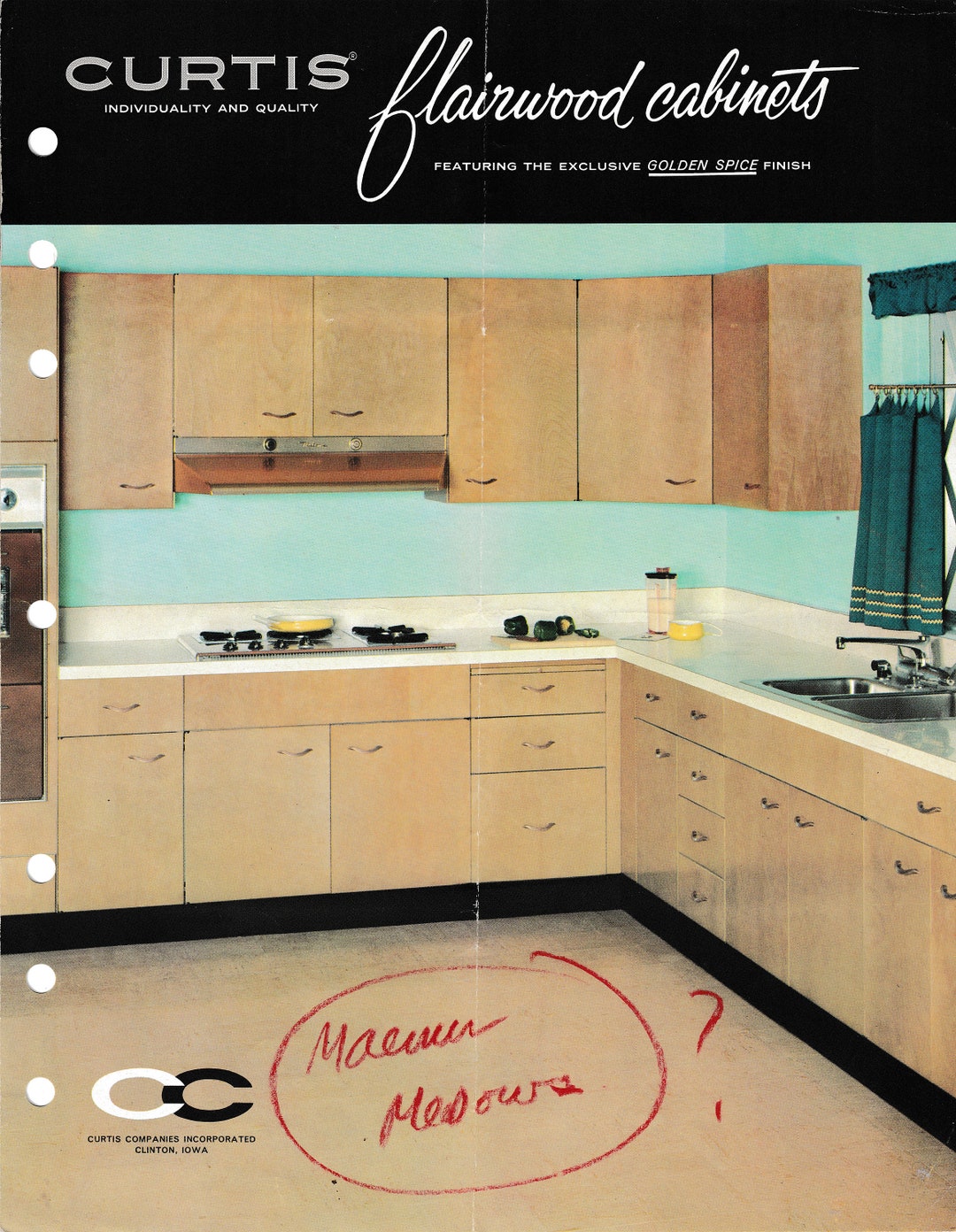 1960's Curtis Flairwood Cabinets Brochure - Etsy