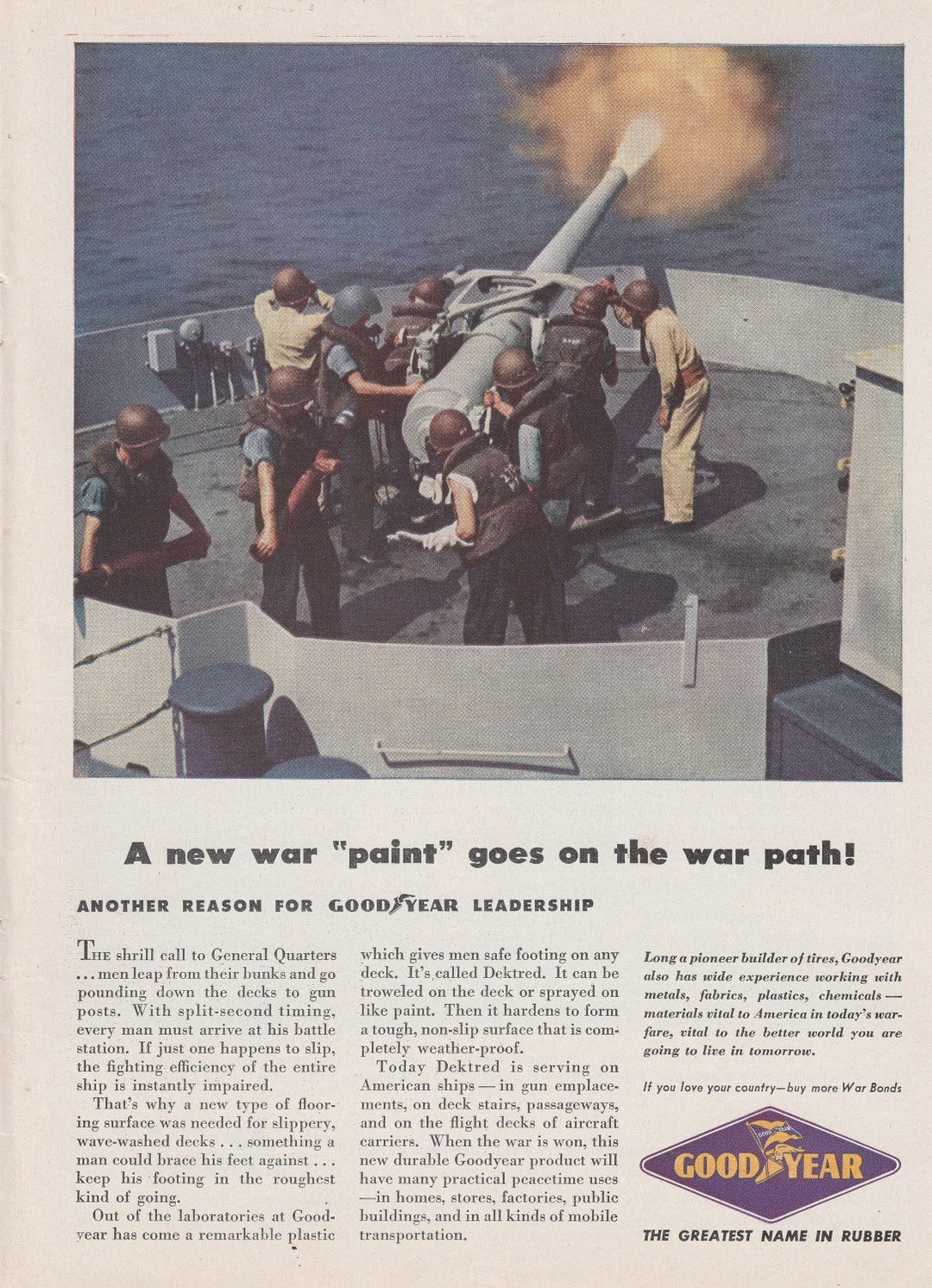 1940's Goodyear Print Ad - Etsy