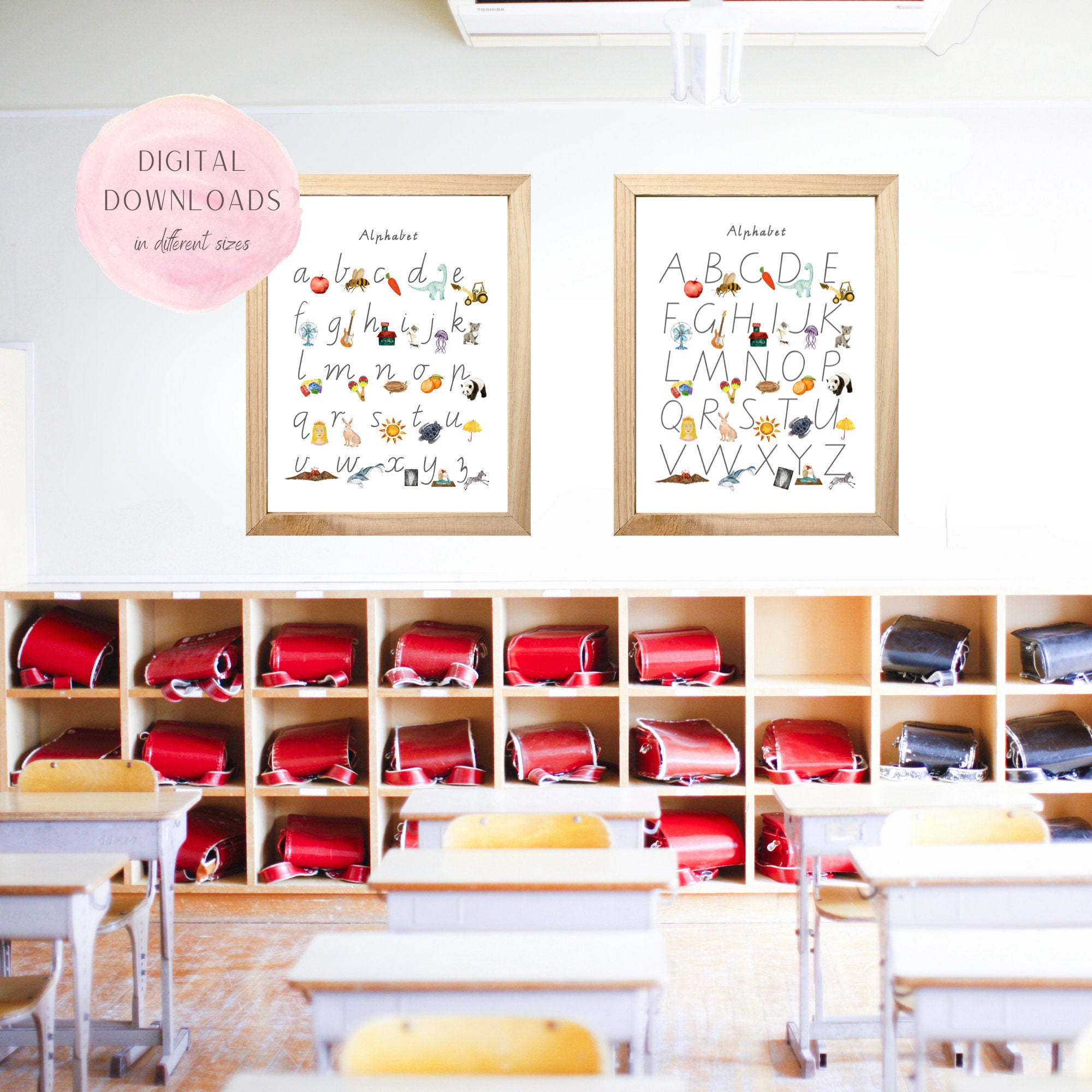 Alphabet Posters for Toddlers and Kinder Age, Phonics, Victorian ...