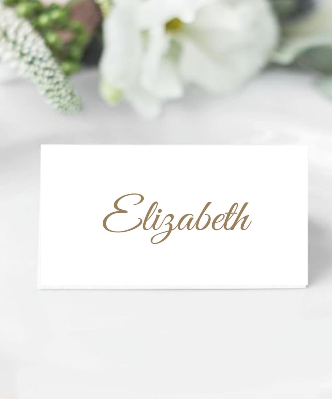 WEDDING Name Place Card Template. Minimalist & Classic Design. - Etsy
