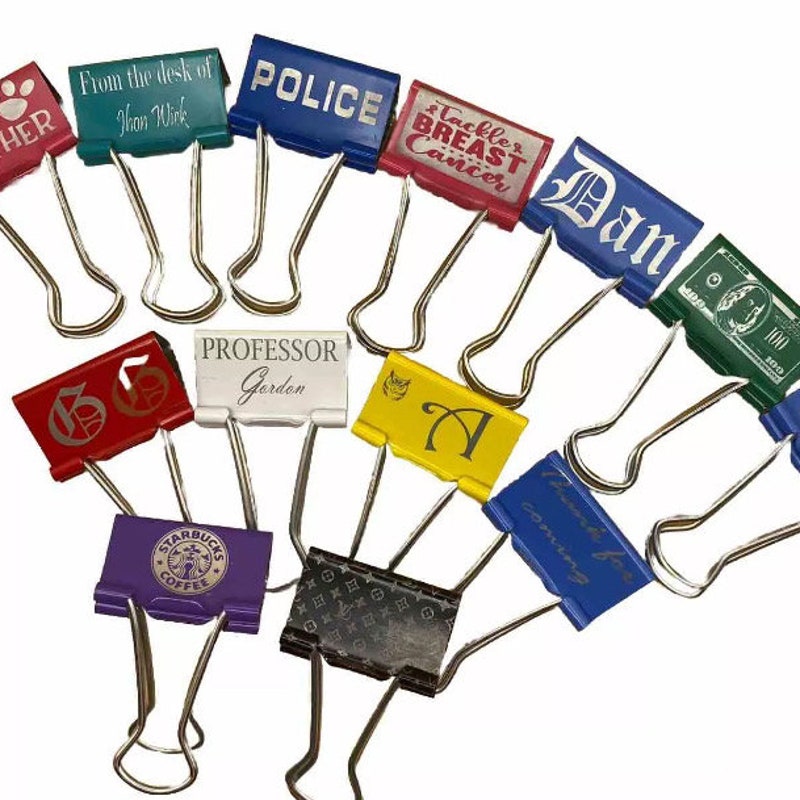 Binder Clips - Etsy