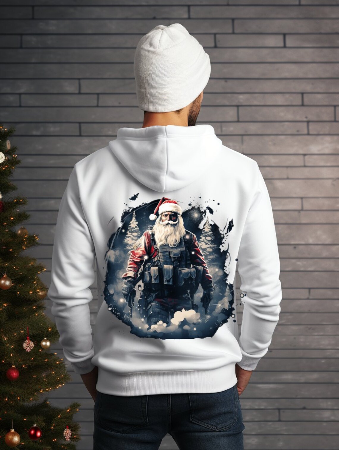 20+ Christmas Badass Santa Claus Clipart Bundle Christmas Tshirt Design ...