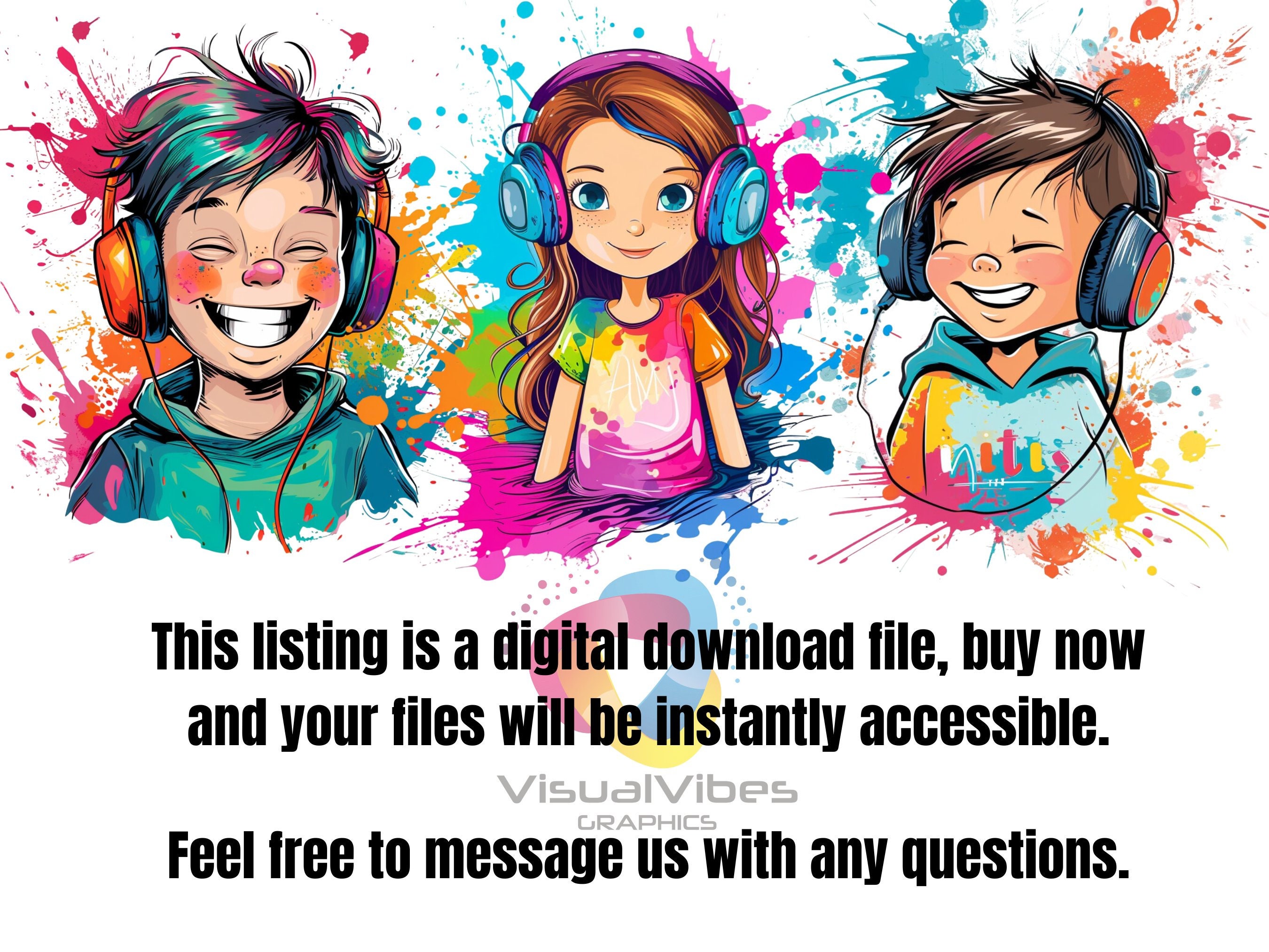 35 Cute Cartoon Colorful Music Kids Clipart Bundle Kids Sticker Music ...