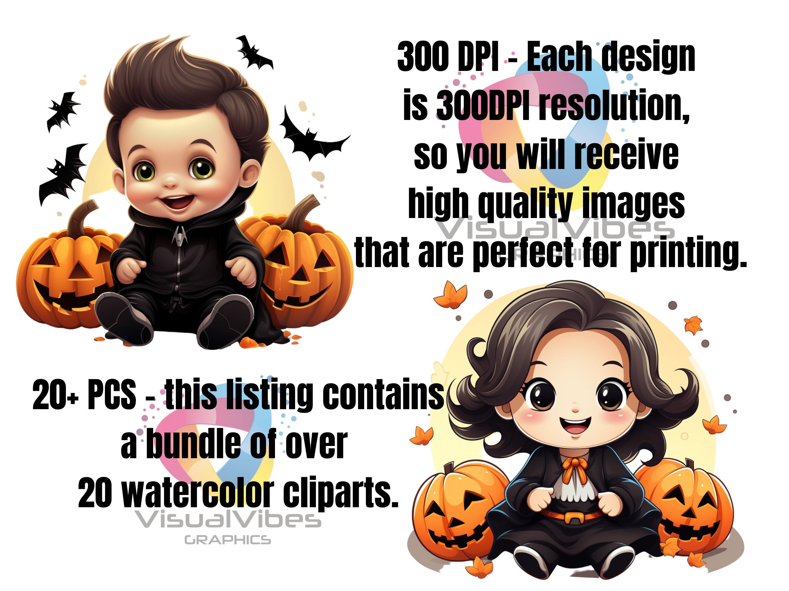 20+ Cute Cartoon Kids in Vampires Halloween Costume Clipart Bundle Kids ...