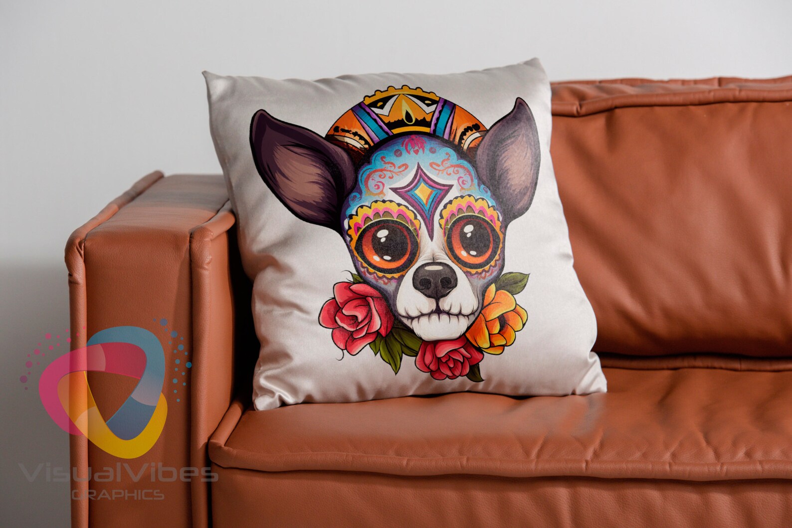 25 Cute Cartoon Dia De Los Muertos Dogs Clipart Bundle Halloween Dogs ...