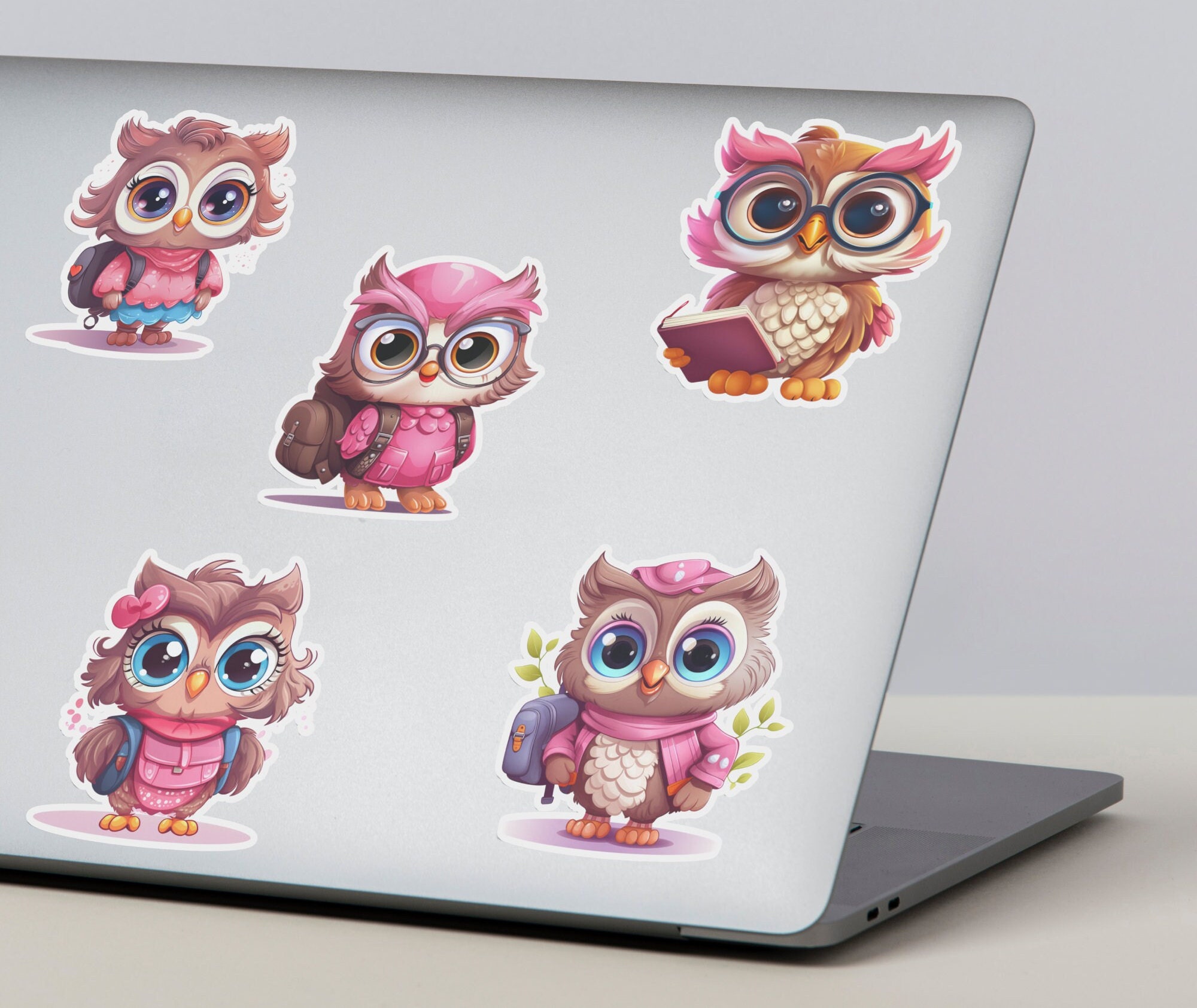 20 Cute Baby Girl Owl Clipart Girl Owl Sticker PNG Commercial Use ...