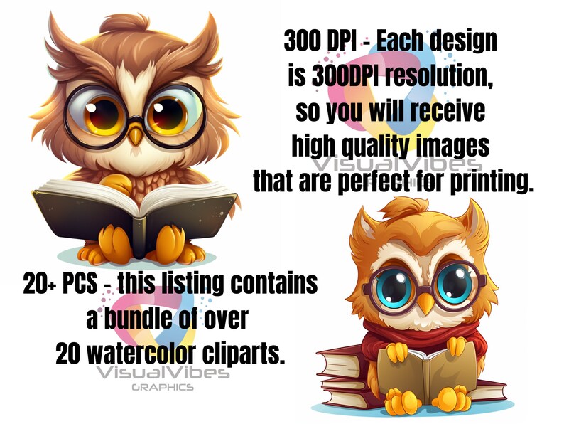 20+ Cute Baby Girl Owl Clipart | Girl Owl | Sticker | PNG | Commercial ...