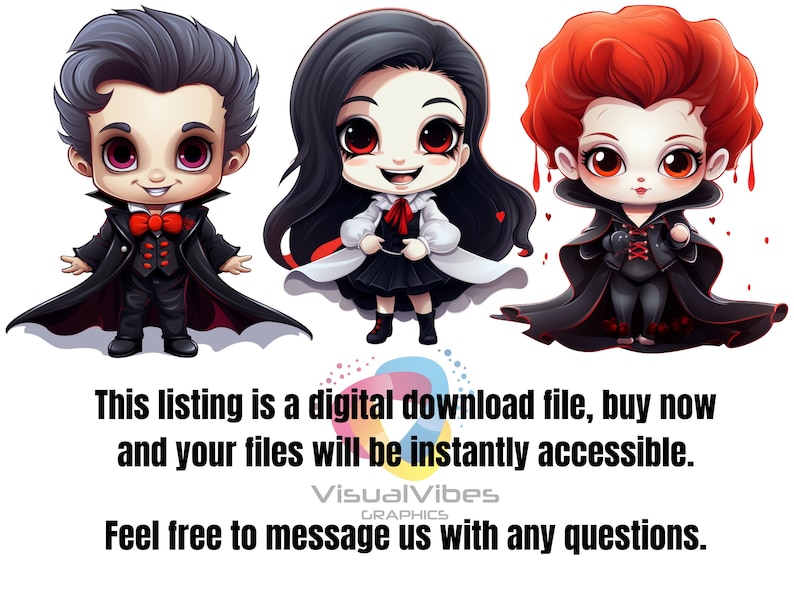 20+ Cute Cartoon Kids in Vampires Halloween Costume Clipart Bundle Kids ...