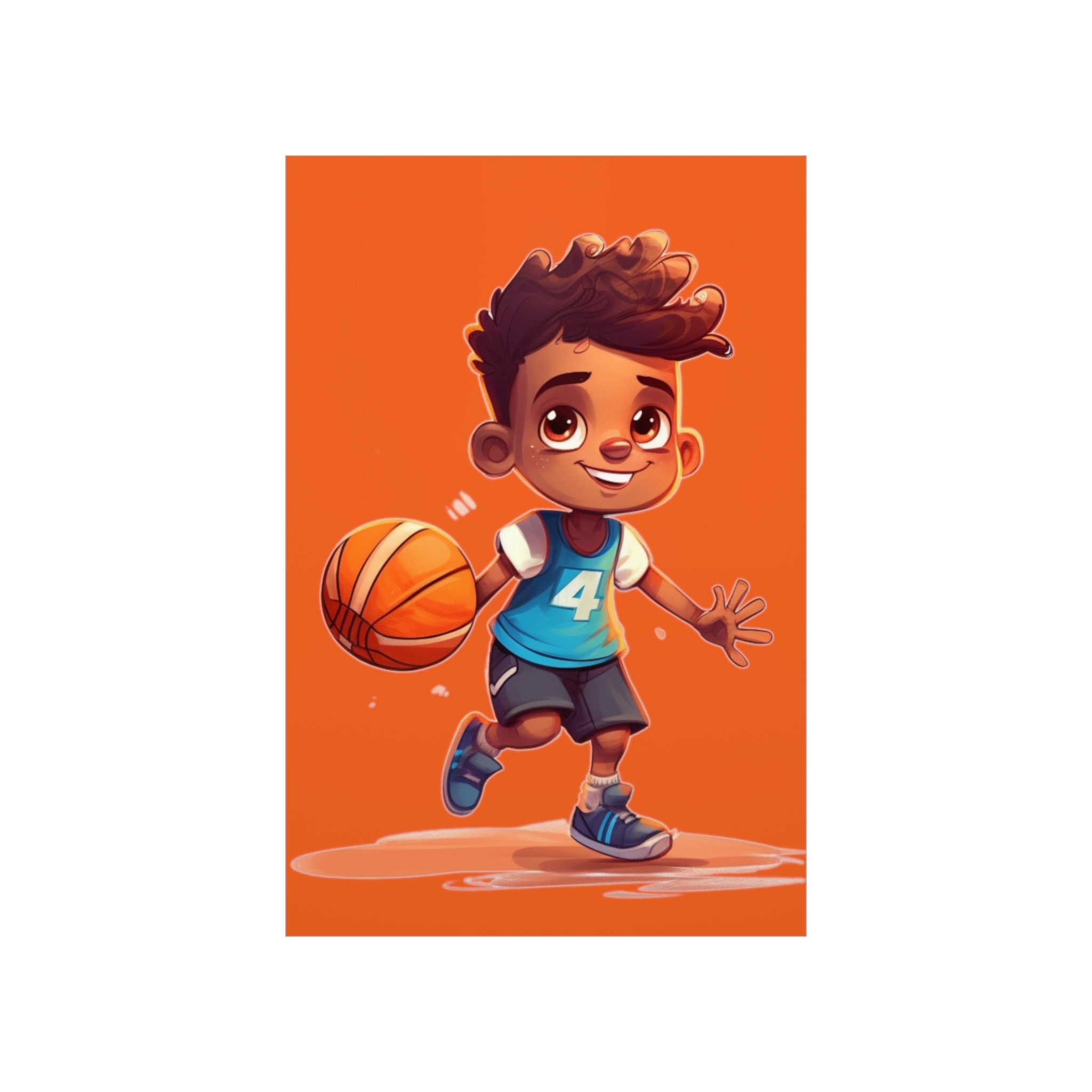 25 Cute Cartoon Kid Basketball Players Clipart Bundle - Etsy