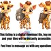 20+ Cute Cartoon Baby Giraffe Clipart Back to School Sticker | PNG ...