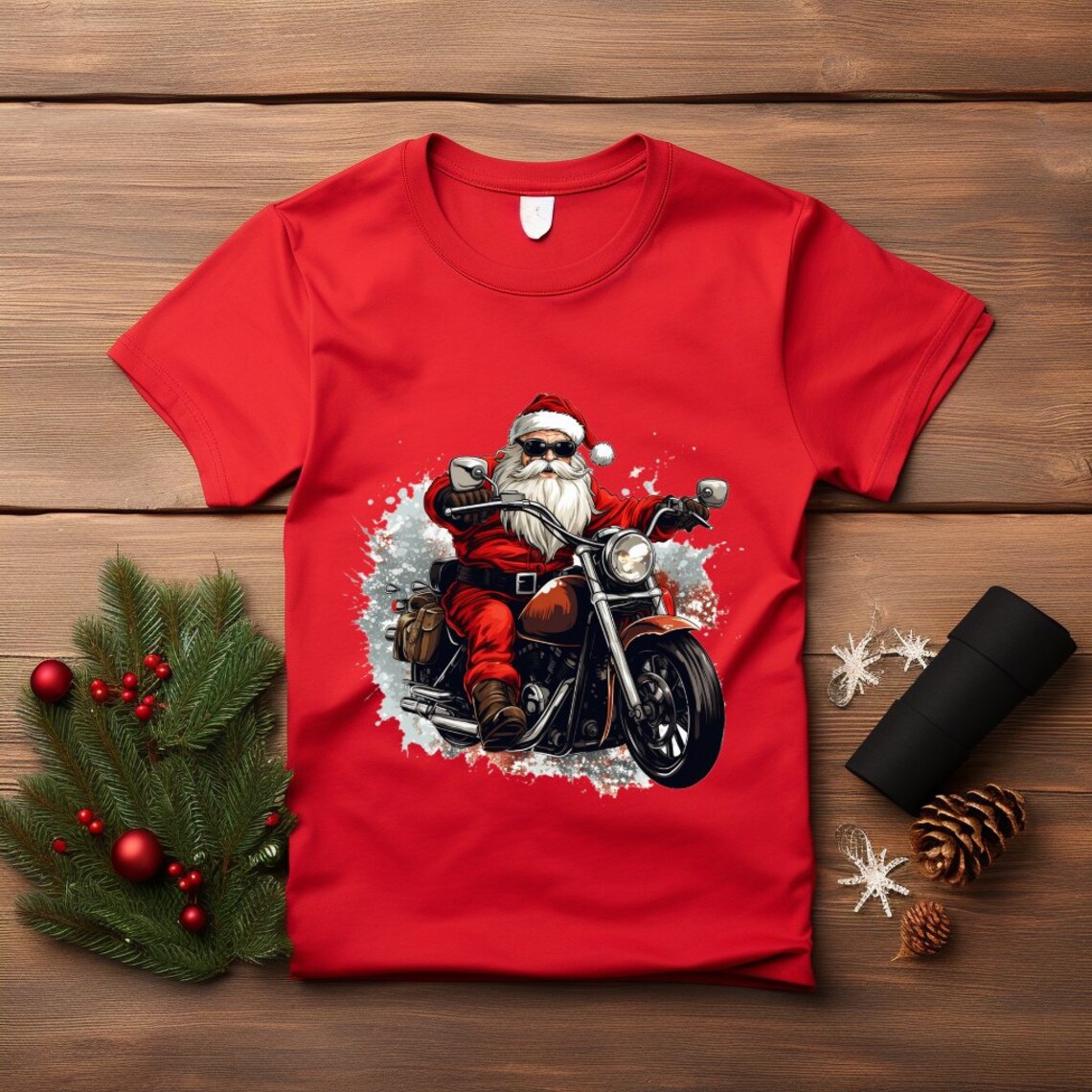 20+ Christmas Badass Santa Claus Clipart Bundle Christmas Tshirt Design ...