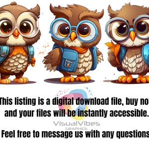 20+ Cute Baby Boy Owl Clipart | Boy Owl | Sticker | PNG | Commercial ...