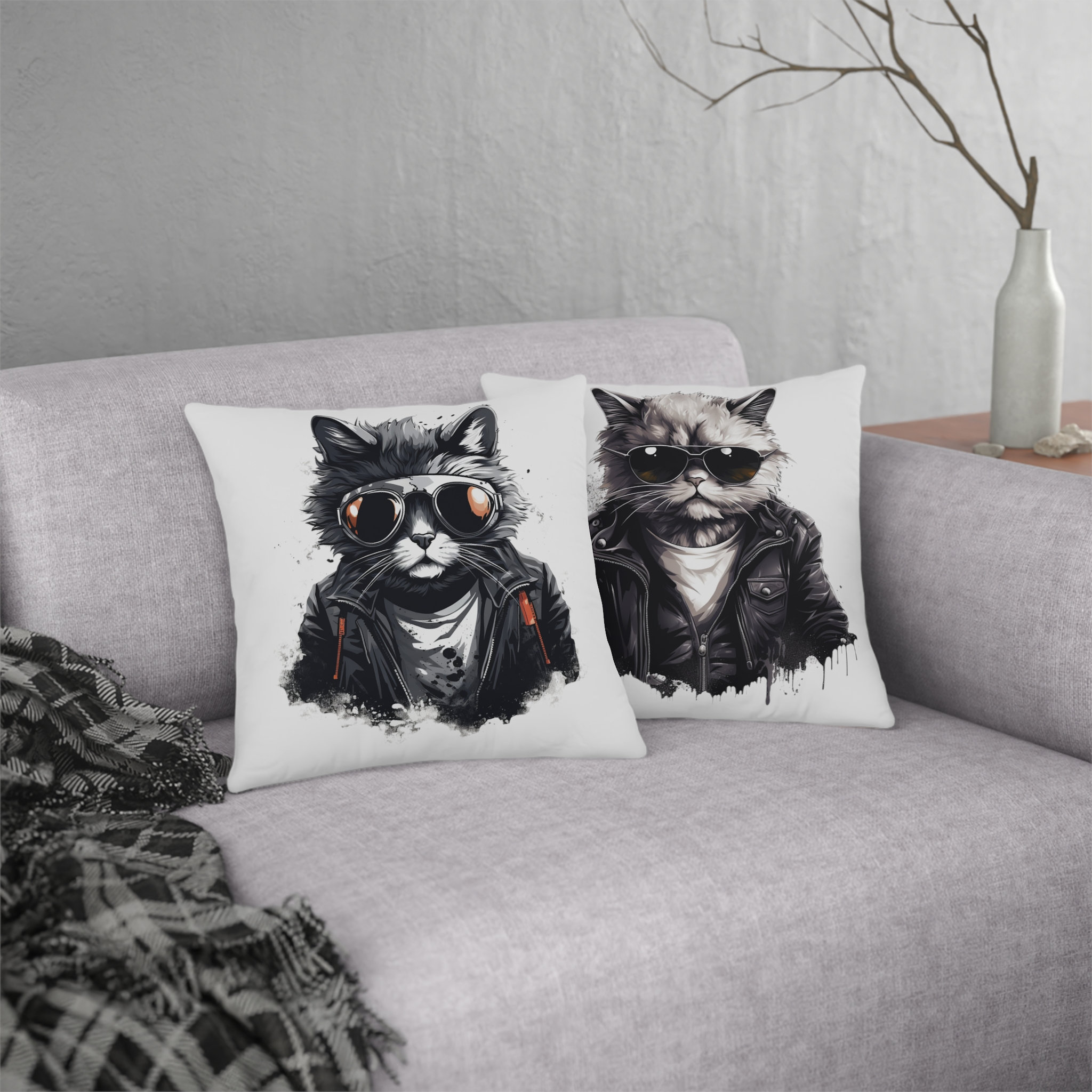 20 Colorful Badass Cats Clipart Bundle Cat Sticker Png Cat Lover Tshirt Design Cat Poster Cat ...