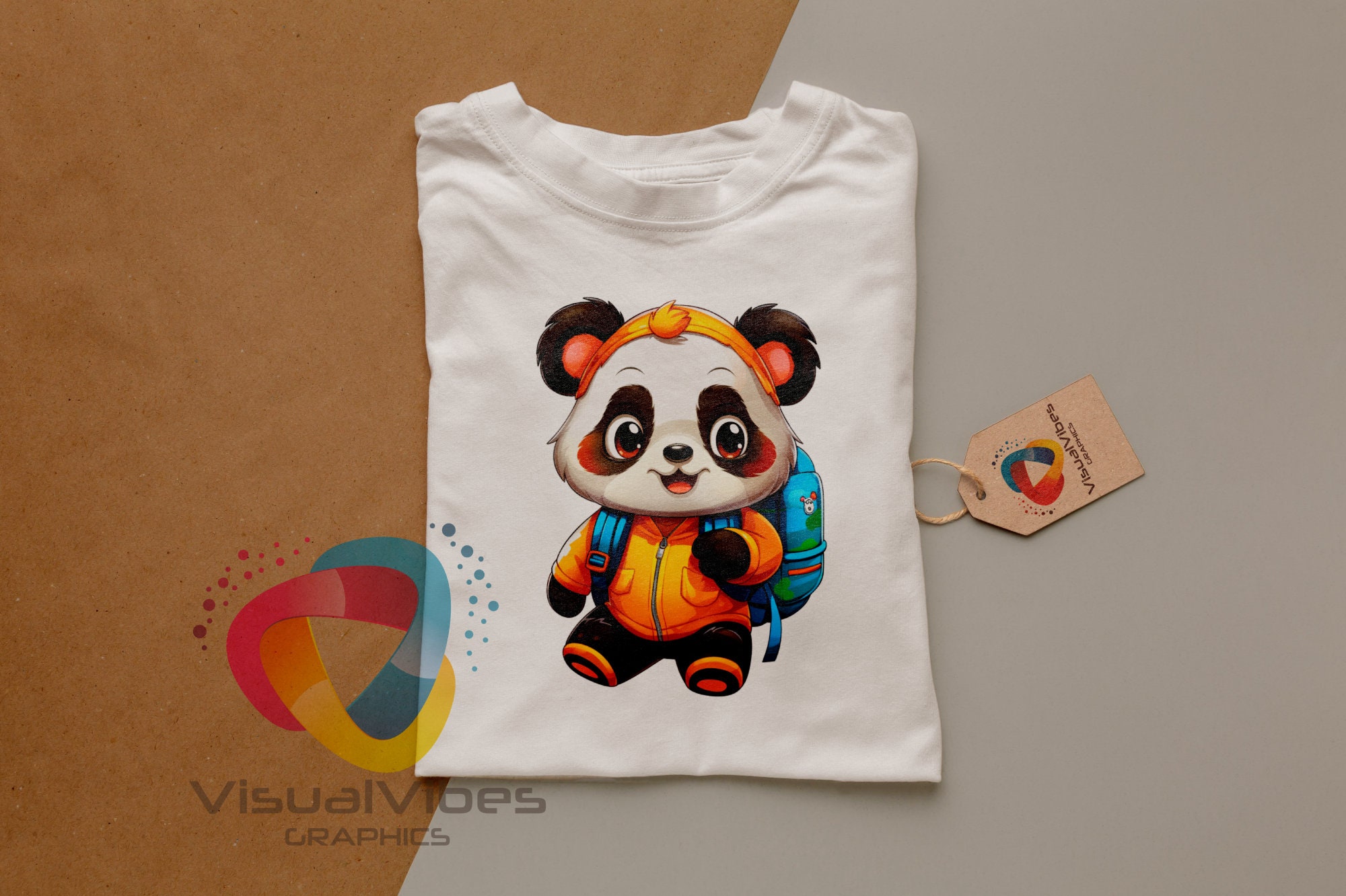 20+ Cartoon Baby Pandas Clipart Bundle Back to School Sticker | PNG ...