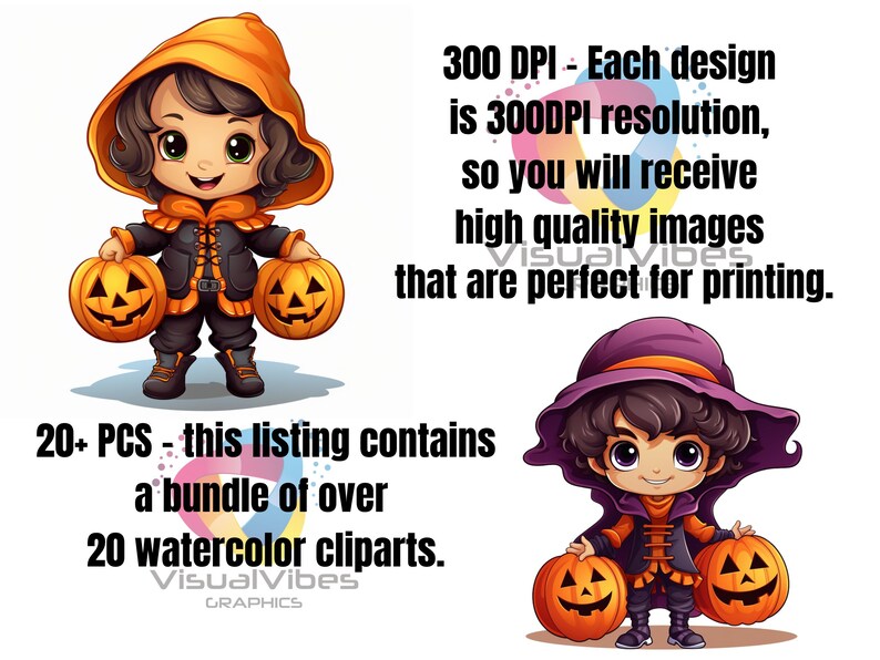 20+ Cute Cartoon Kids in Halloween Costume Clipart Bundle | Kids ...