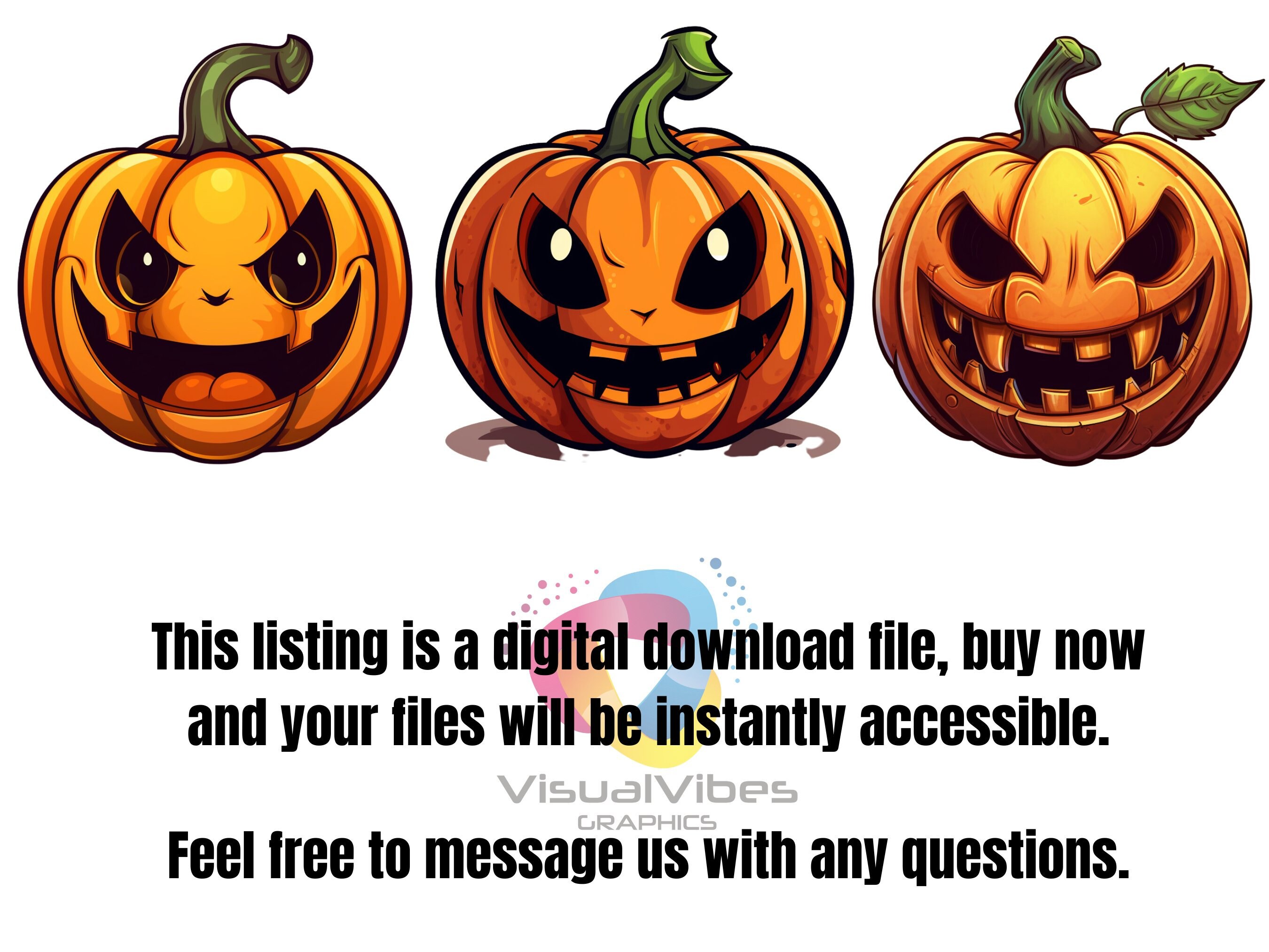20+ Jack-o-lantern Clipart Bundle Haloween Stickers Pumpkin Halloween ...