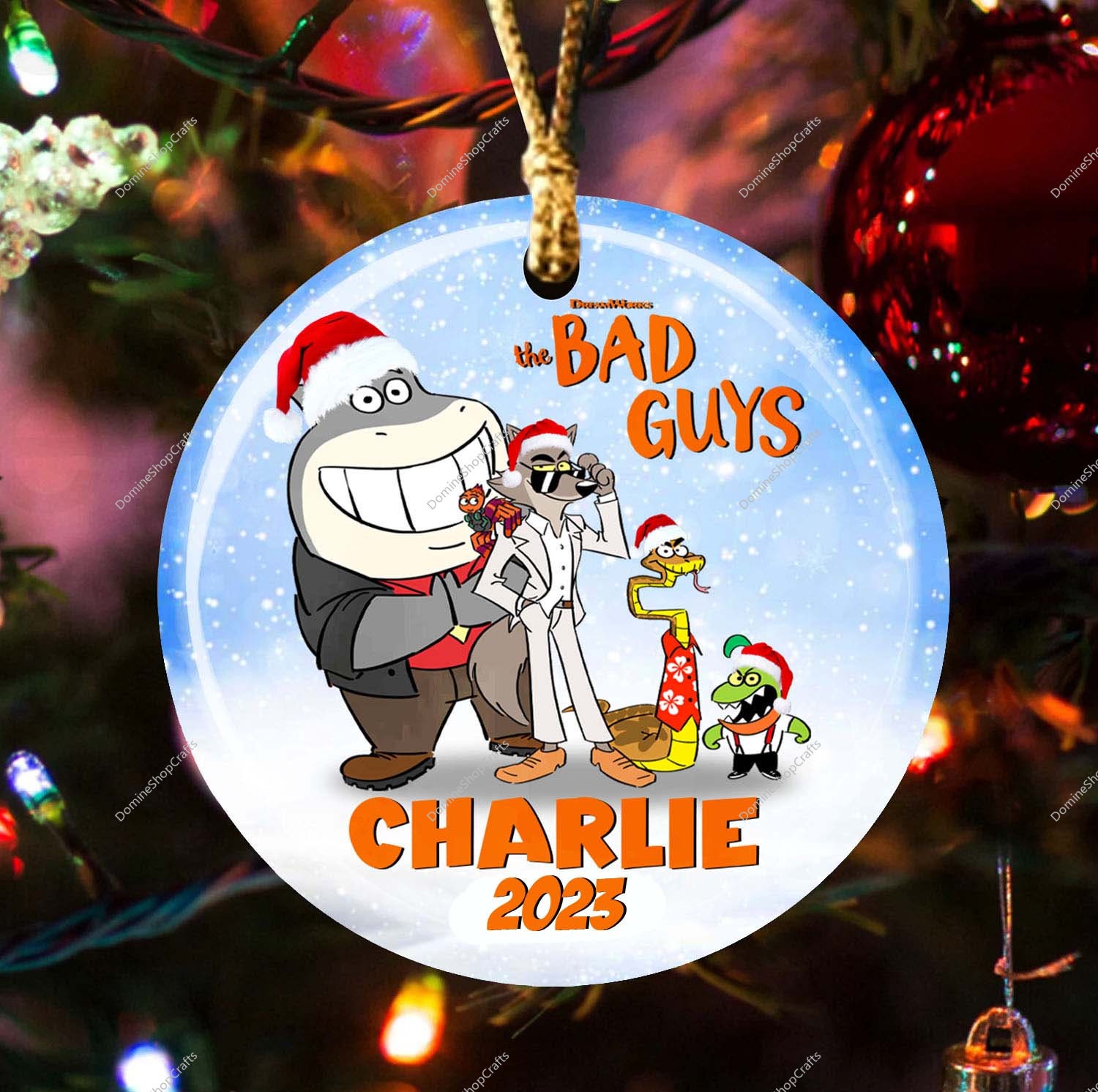Personalized the Bad Guys Characters Ornament the Bad Guys - Etsy