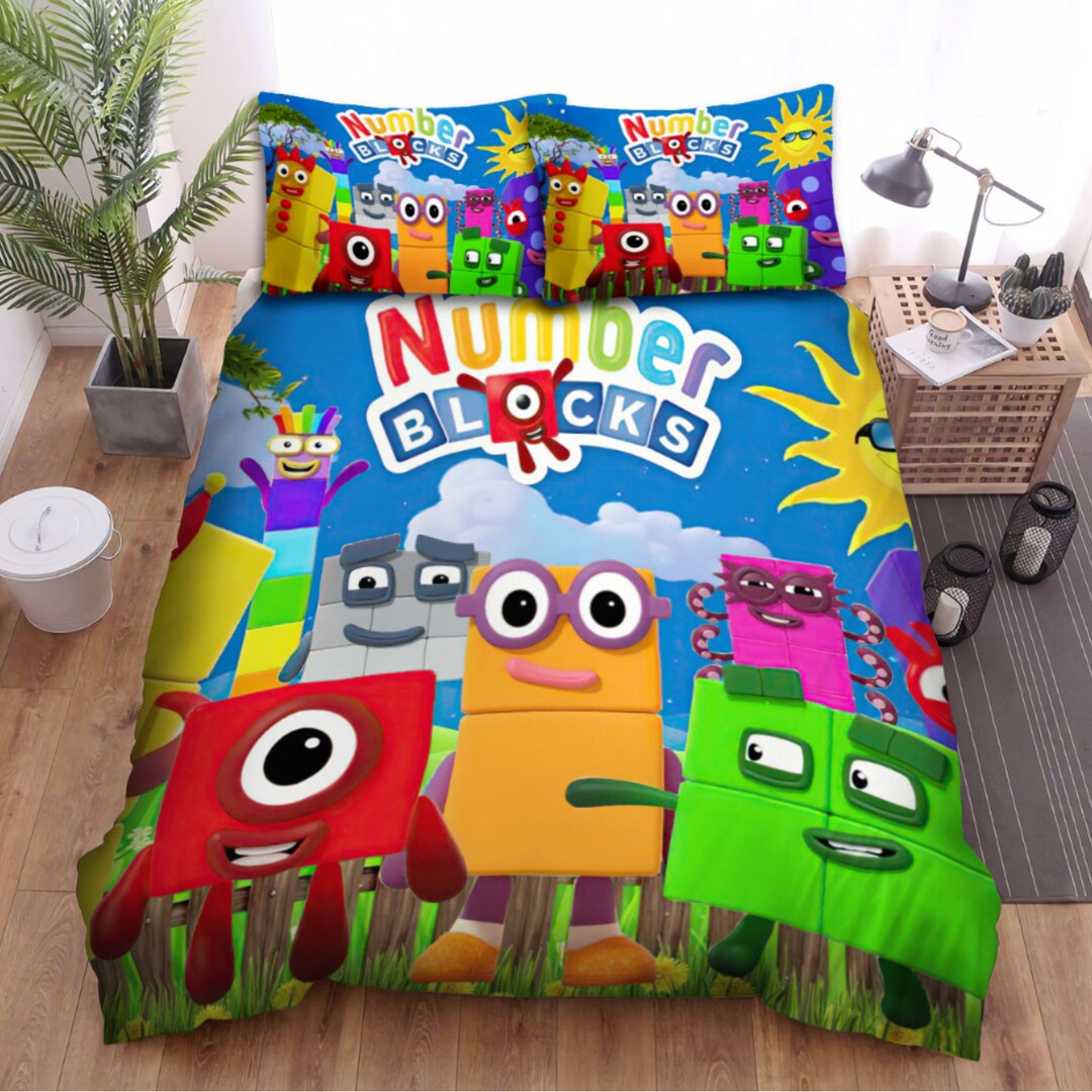 Numberblocks Duvet Cover and Pillowcase Numberblocks Bedding - Etsy